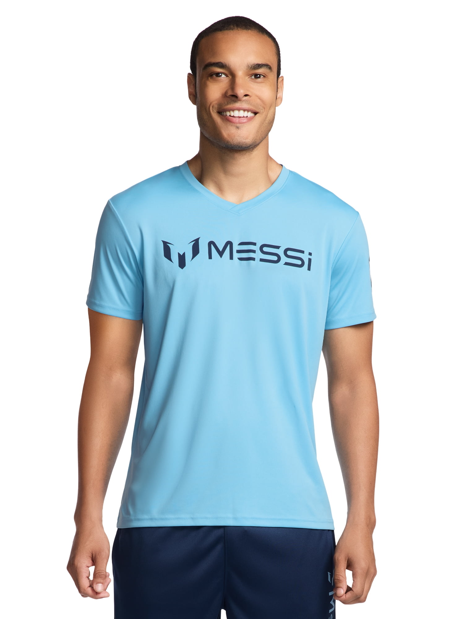 Messi Mens Short Sleeve Athletic Jersey Top, Sizes XS-3XL - Walmart.com