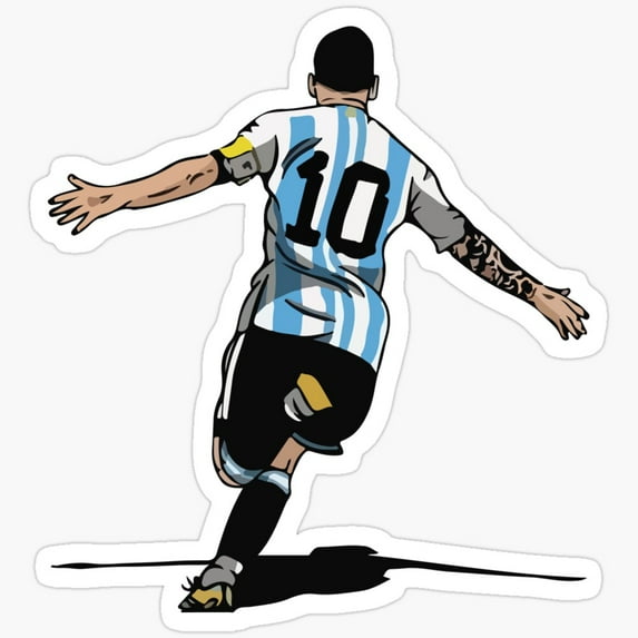 Messi Scores World Cup 2022 Sticker Phone Decal Water Bottle Stickers ...