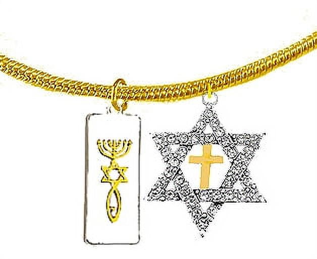 Messianic Christian Plaque Seal O, Austrian Crystal Star Of David ...