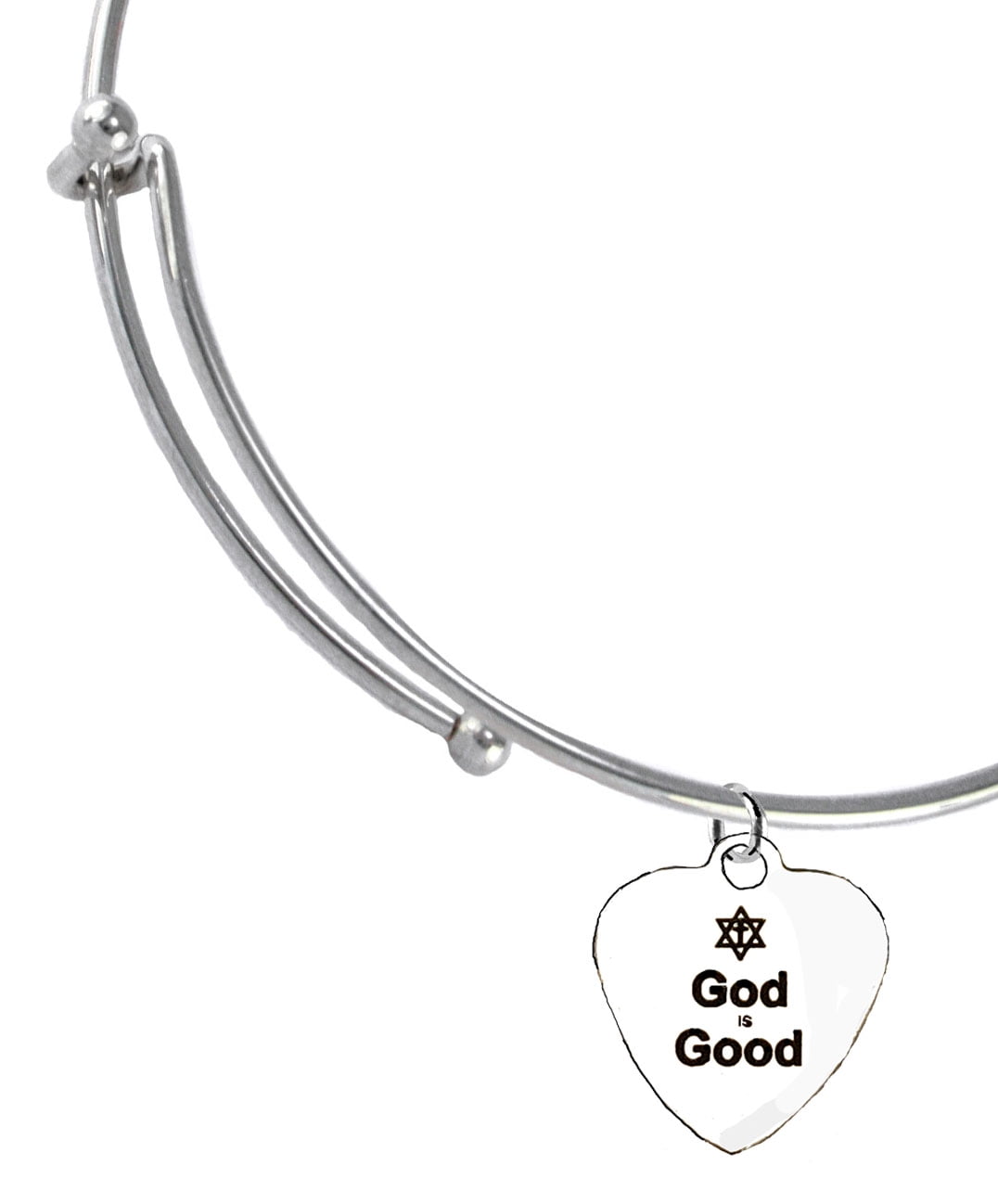 Messianic, Yeshua, God Is Good Silvertone Charm On A Silvertone ...