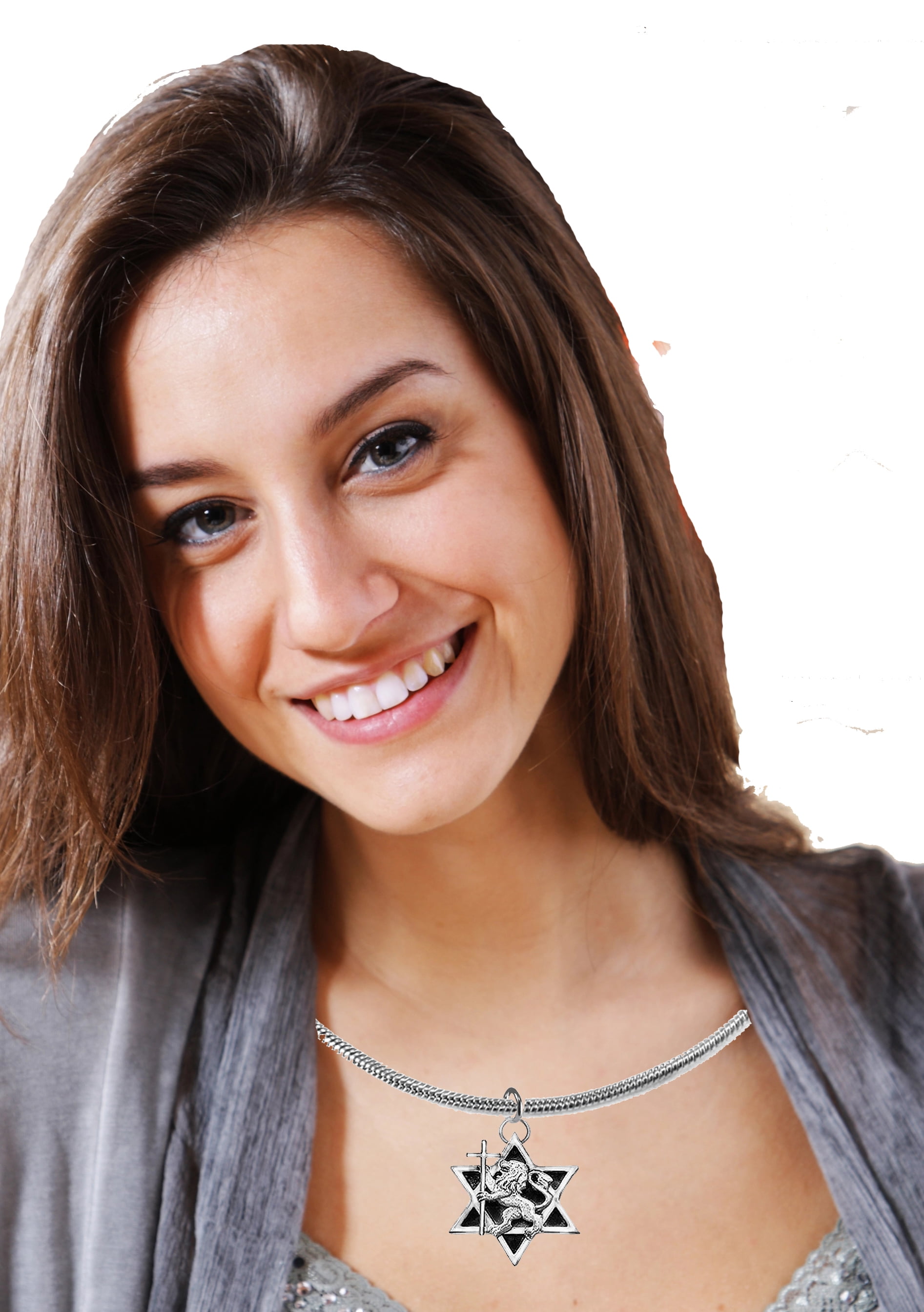 Messianic Yeshua Lion Of Judah, Star Of David On A Adjustsable Snake ...