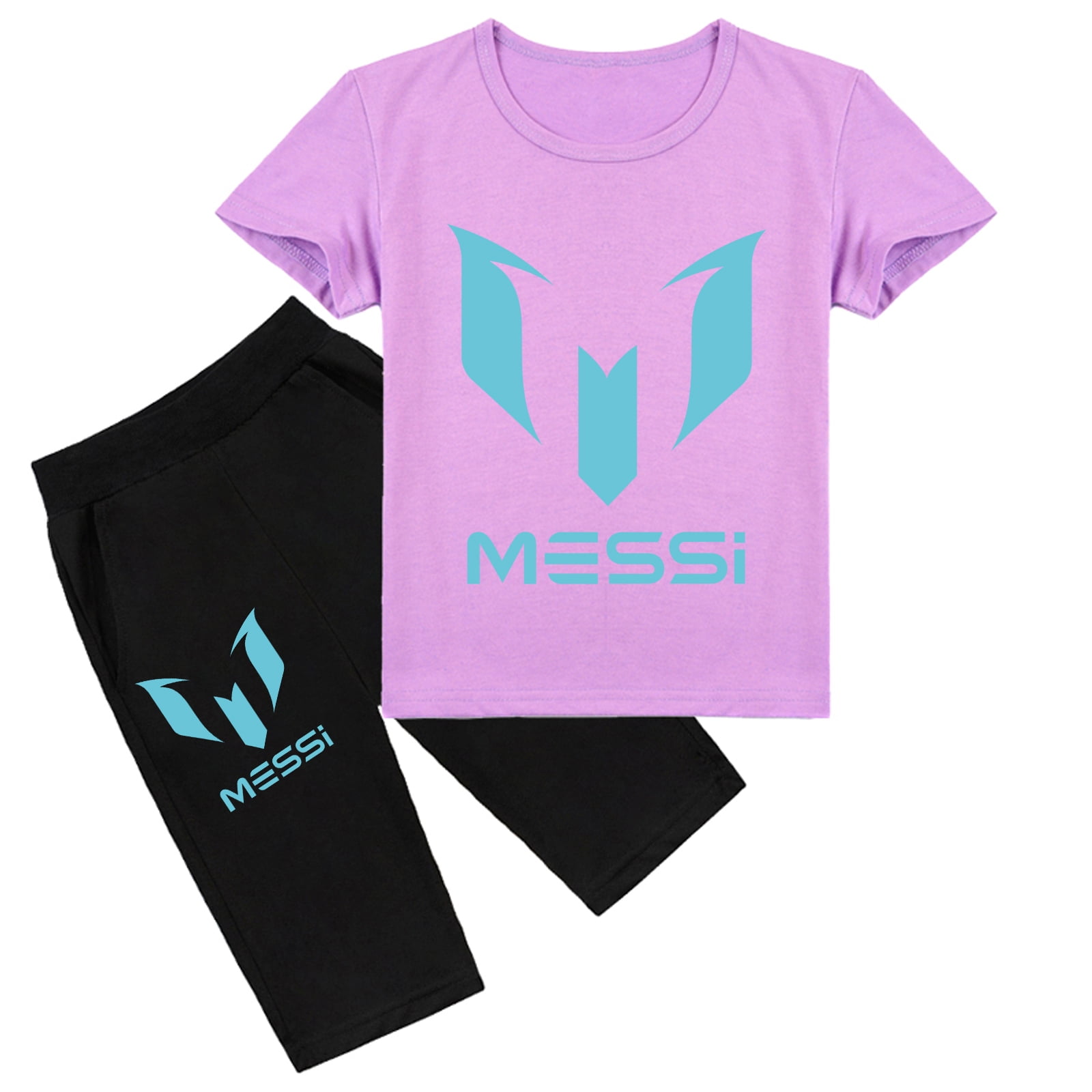 Messic Themed Summer Outfit: Cotton Short Sleeve T-shirt and Shorts for ...