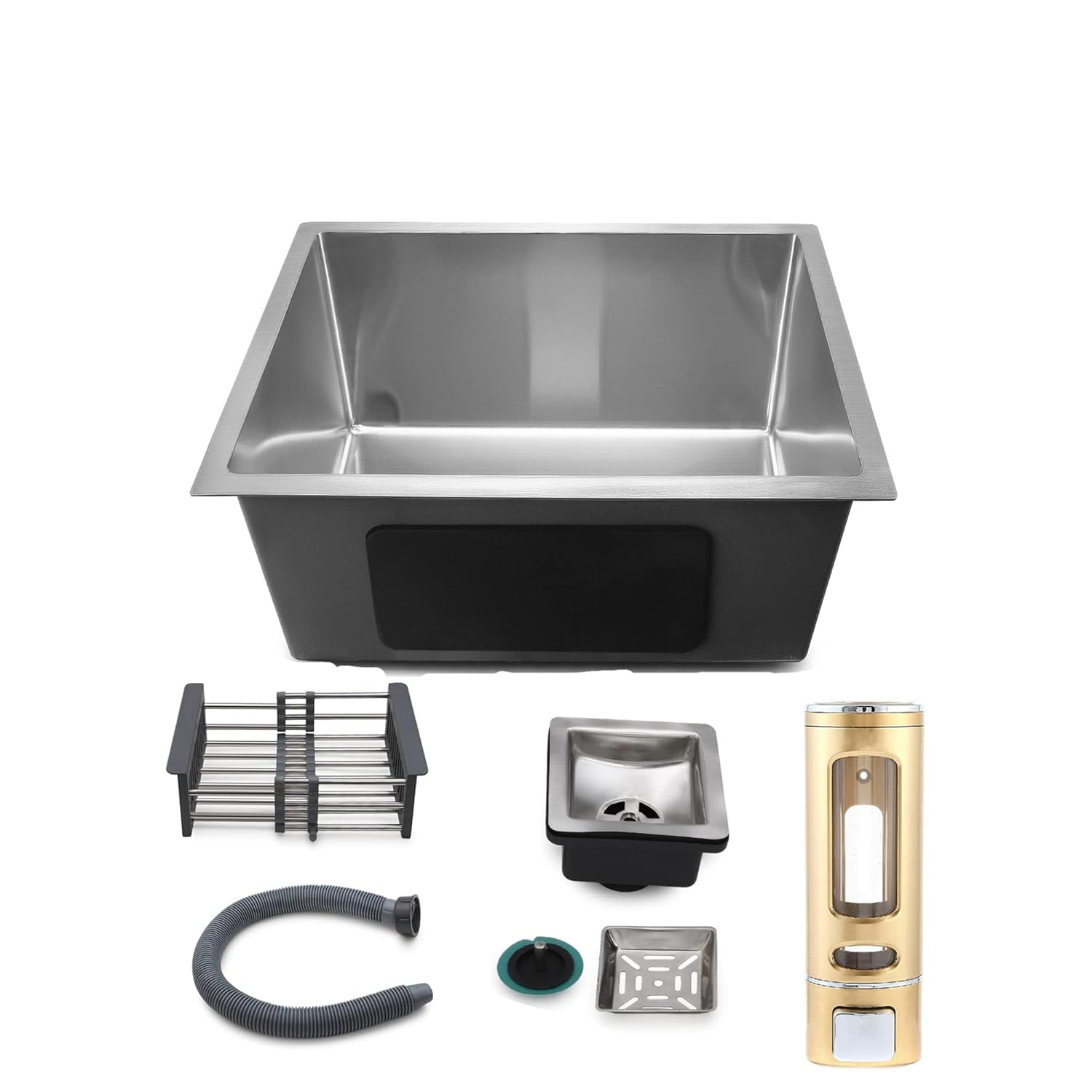 Messina 24 X 18 X 10 Stainless Steel Sink For Kitchen Handmade Sink ...