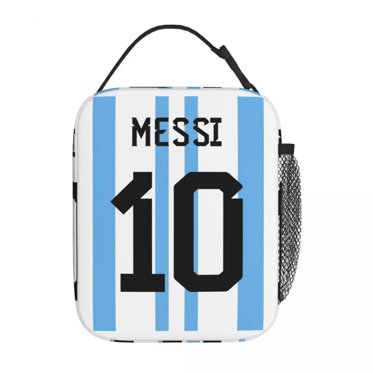 Messis 10 Football Soccer Merch Insulated Lunch Bag For School Storage ...