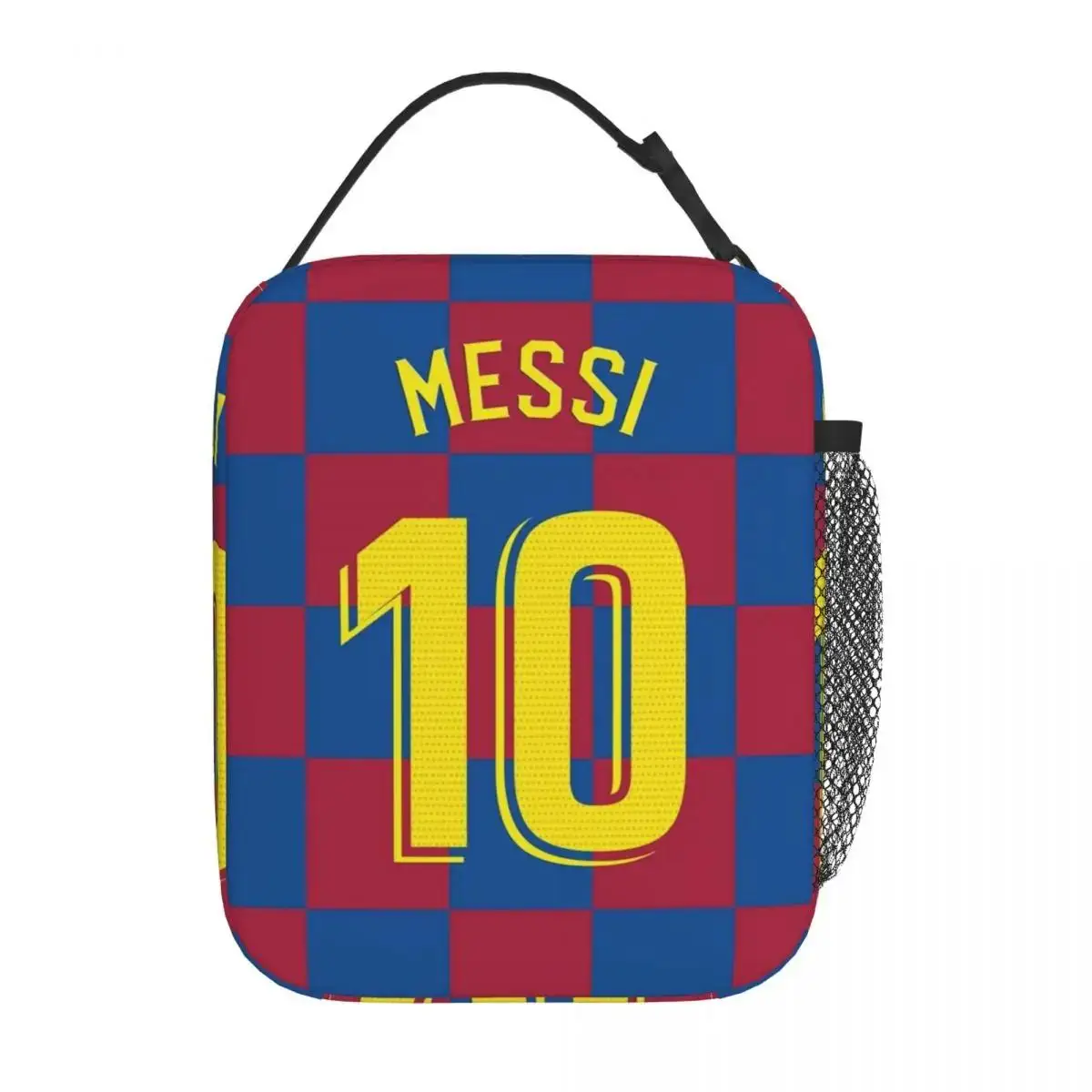 Messis 10 Football Soccer Merch Insulated Lunch Bag For School Storage ...