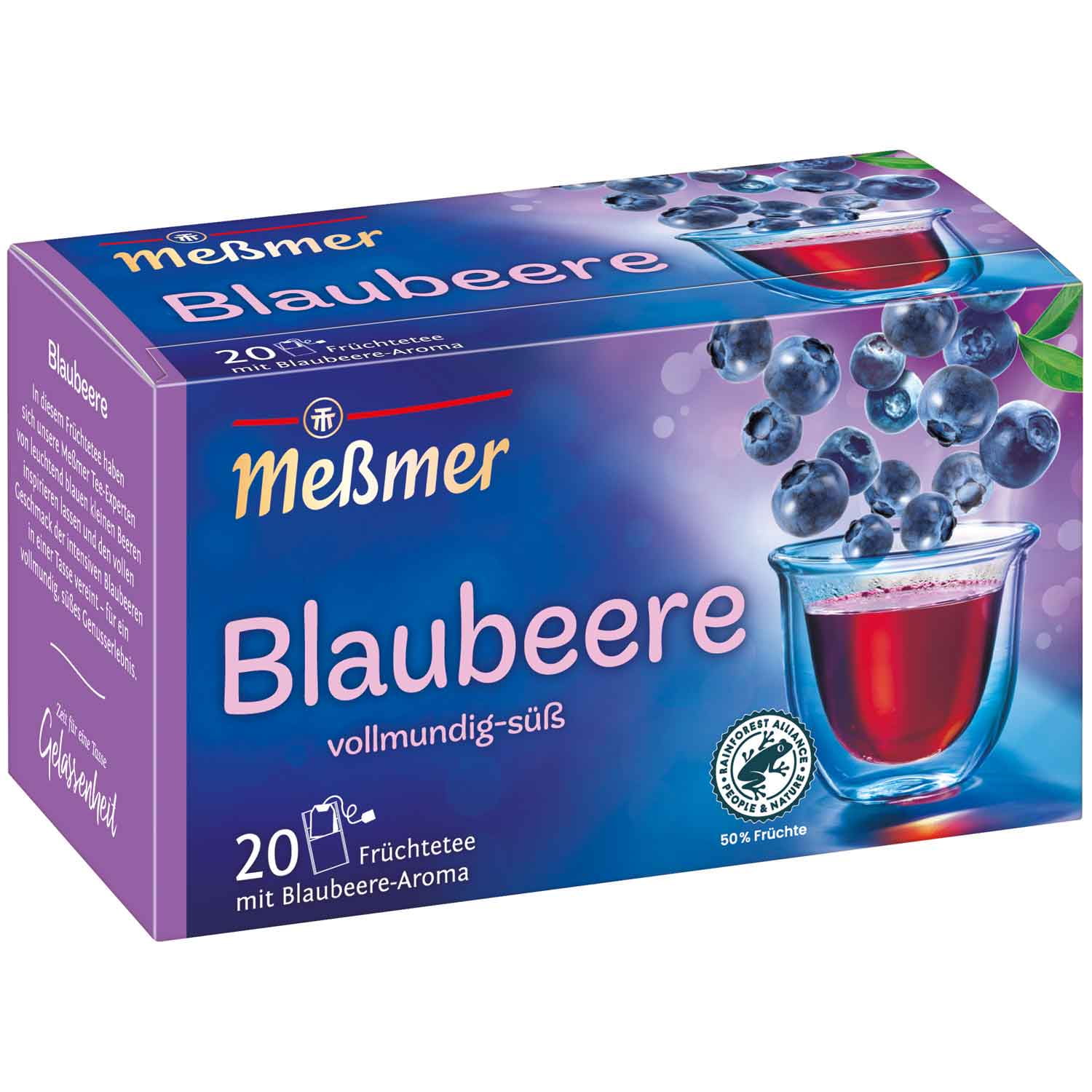 Messmer BLUEBERRY tea -20 tea bags - 1 box - Made in Germany - Walmart.com