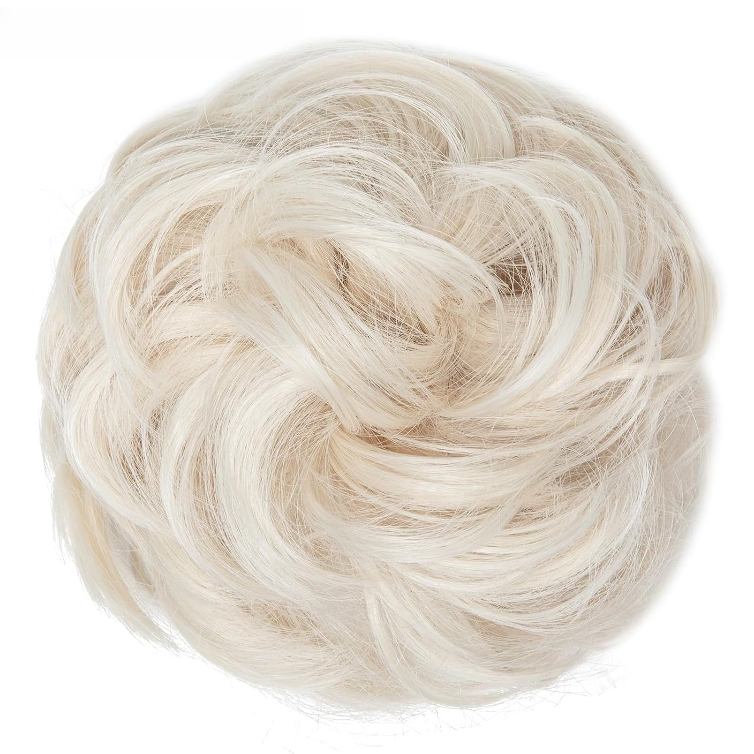 Messy Bun Beach Blonde Hair Piece Human Hair Blonde – Natural Soft Updo ...