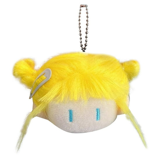 Dolls & Accessories Messy Bun Doll Keychain Cute Cartoon Toy with Spiky ...