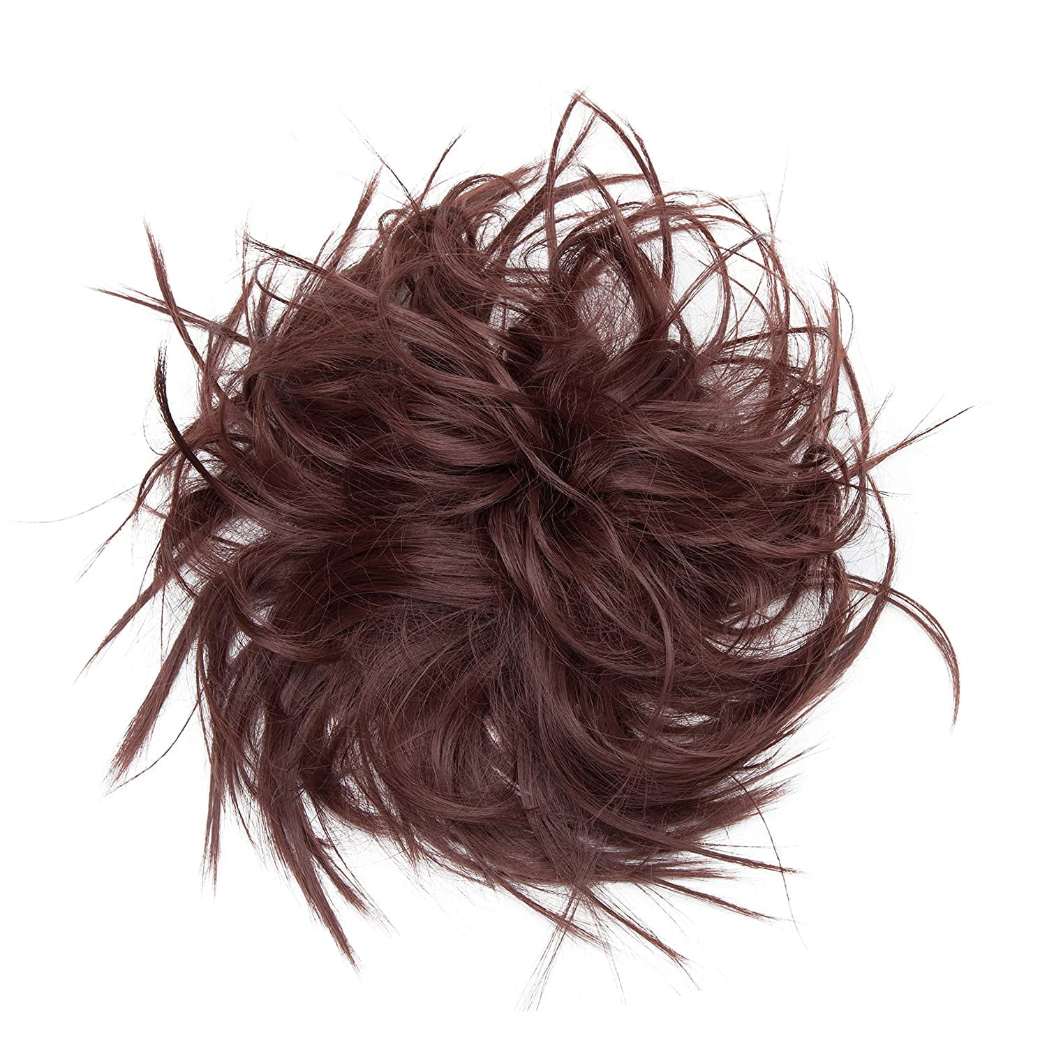 Messy Bun Hair Piece Fluffy Tousled Hair Bun Extension Synthetic ...