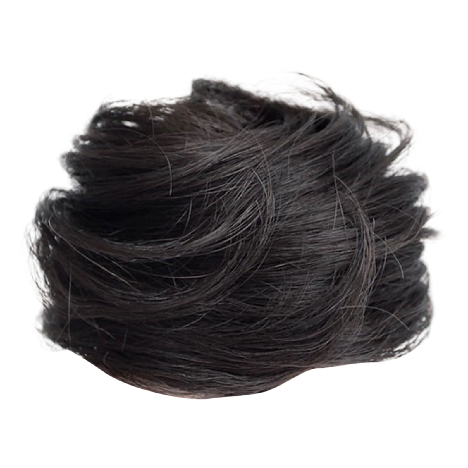 Messy Bun Hair Piece Real Hair Extension Elastic Ponytail Scrunchy ...