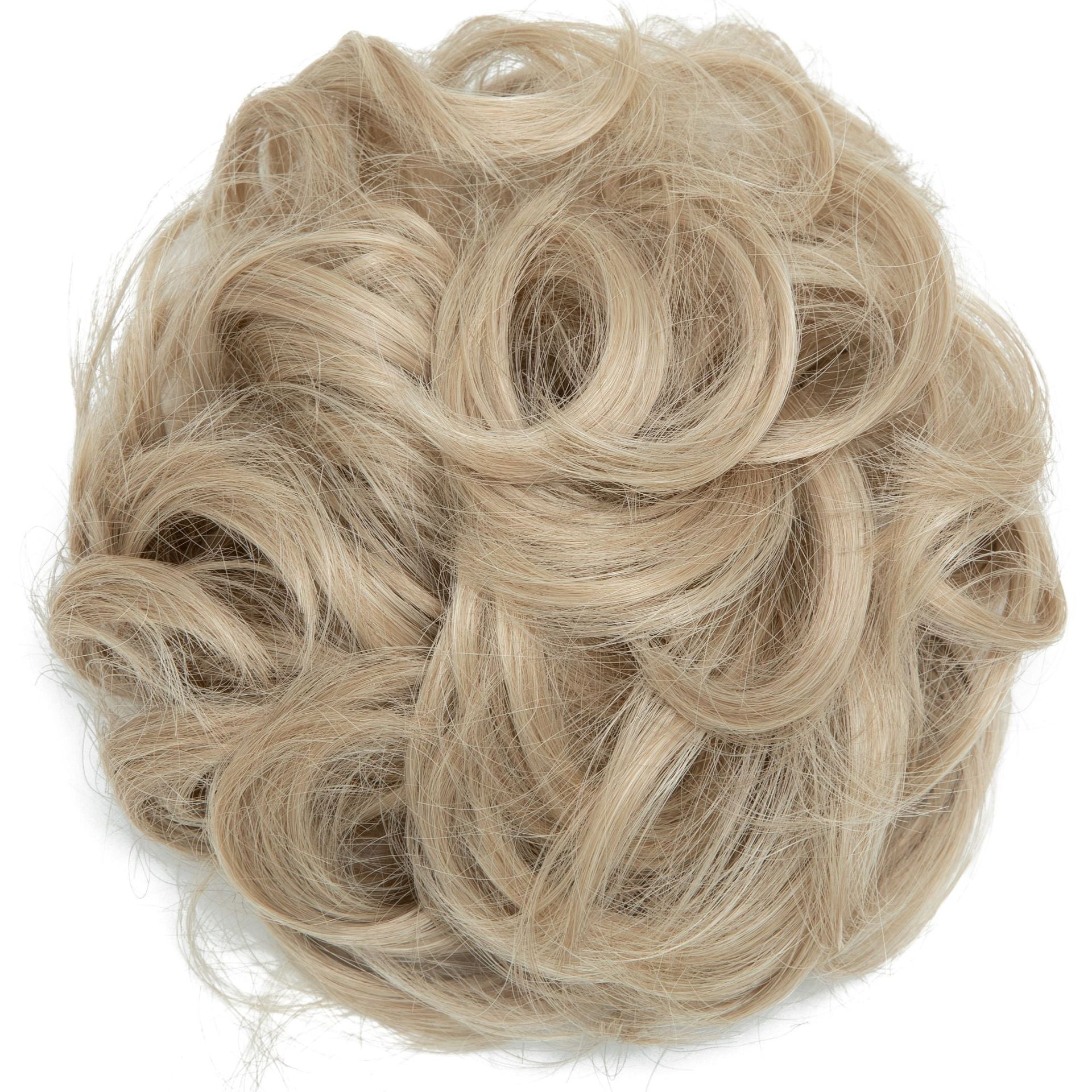 Messy Bun Hair Piece Tousled Updo Hair Buns Extension Elastic Hair Band ...