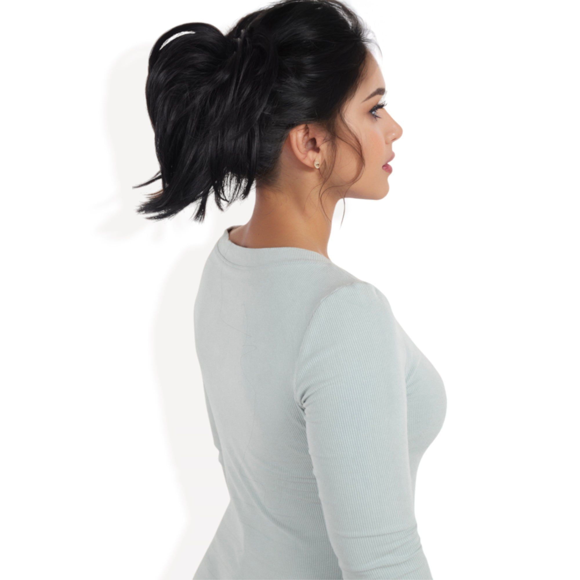 Messy Bun Hair Piece Updo Synthetic Tousled Ponytail Hairpiece 8 Inch ...