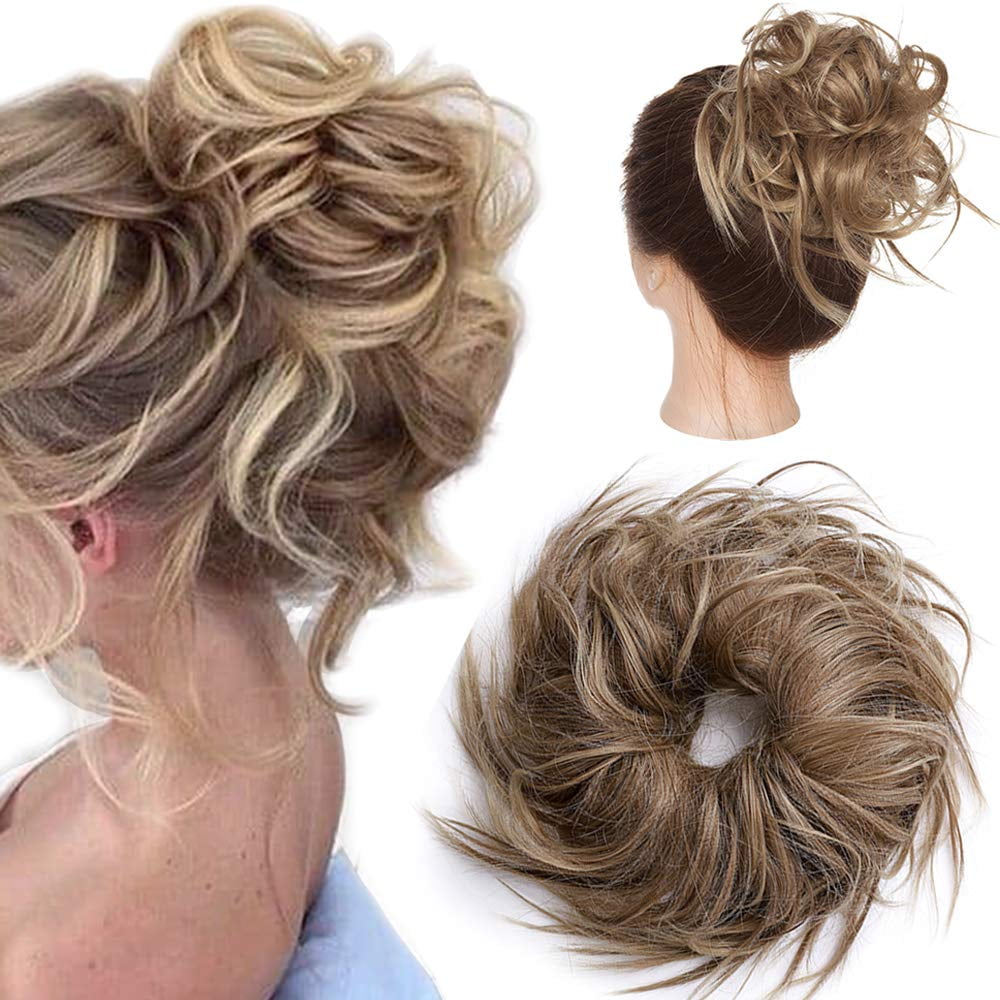 Messy Bun Hair Piece For Women Wavy Hair Scrunchies Hair Bun Hairpiece ...