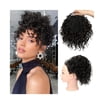 Synthetic Elastic Messy Bun Hairpieces Fake Hair Curly Scrunchie Donut ...
