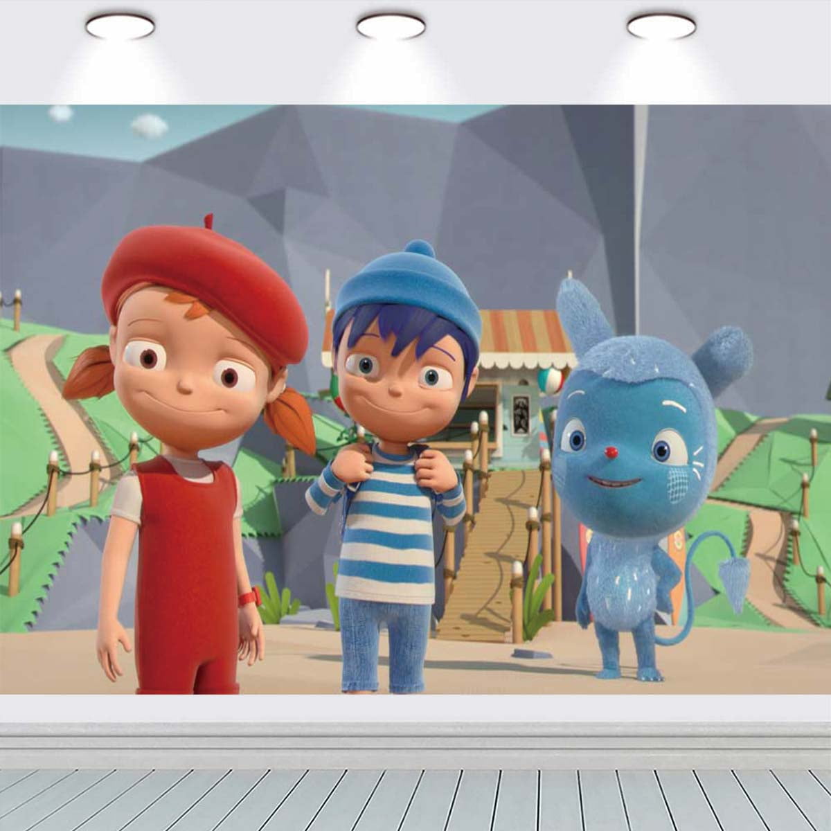 Messy Goes to Okido Post school Wall Decor Birthday Banner Backdrop ...