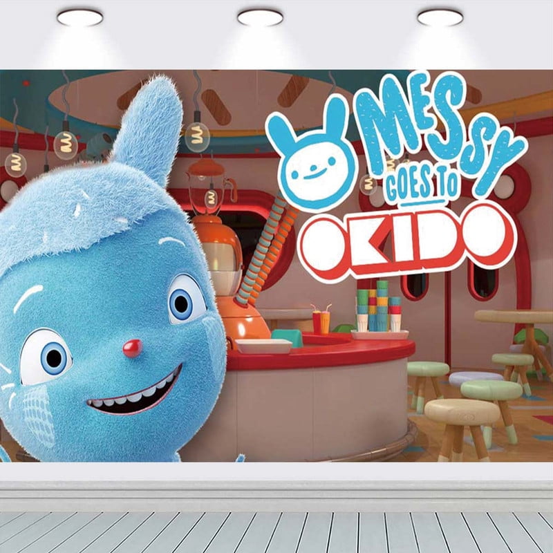 Messy Goes to Okido Taspestry Wall Decor Party Supplies Background ...