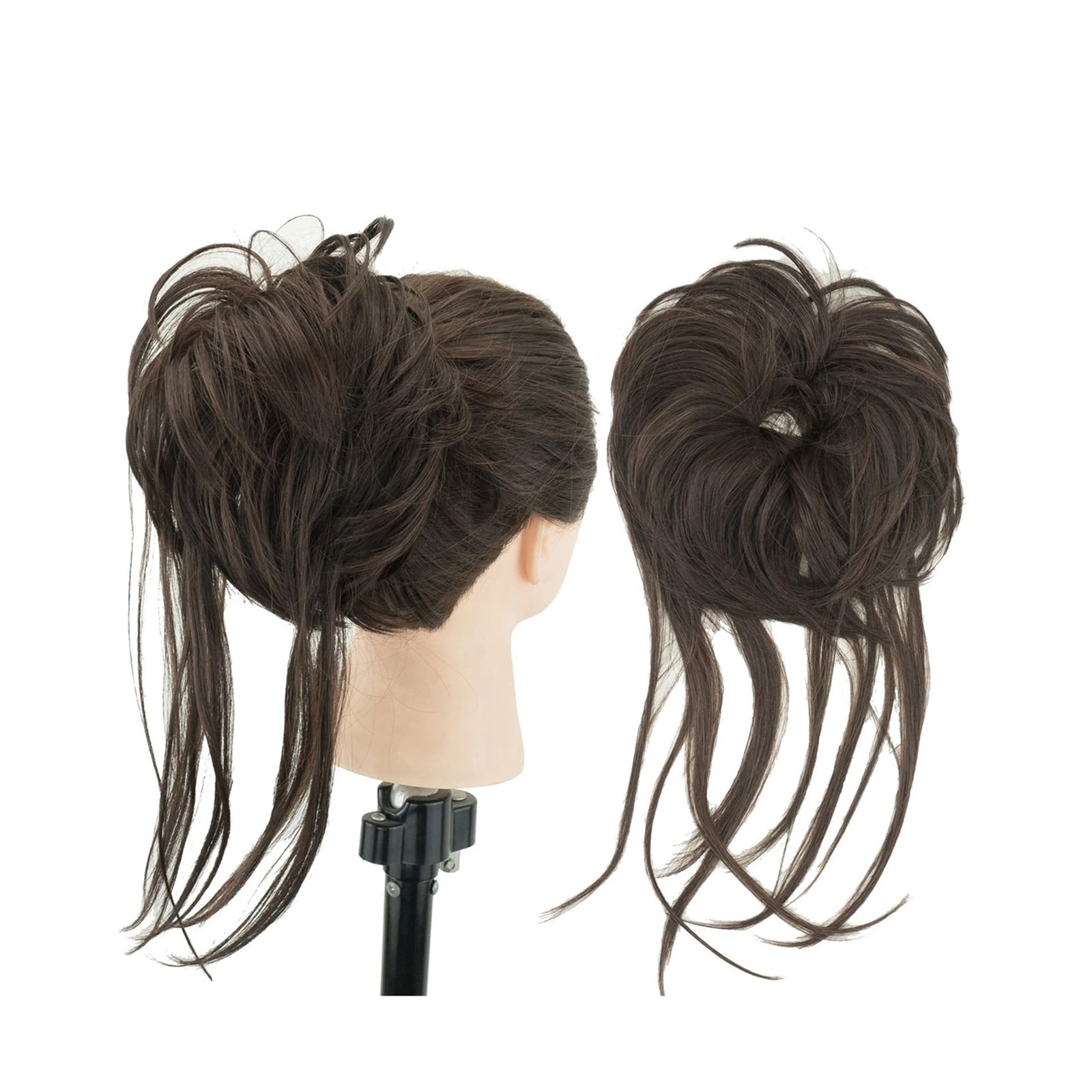 Messy Hair Bun Piece Updo Long Scrunchies Wrap Ponytail Extension Wavy ...