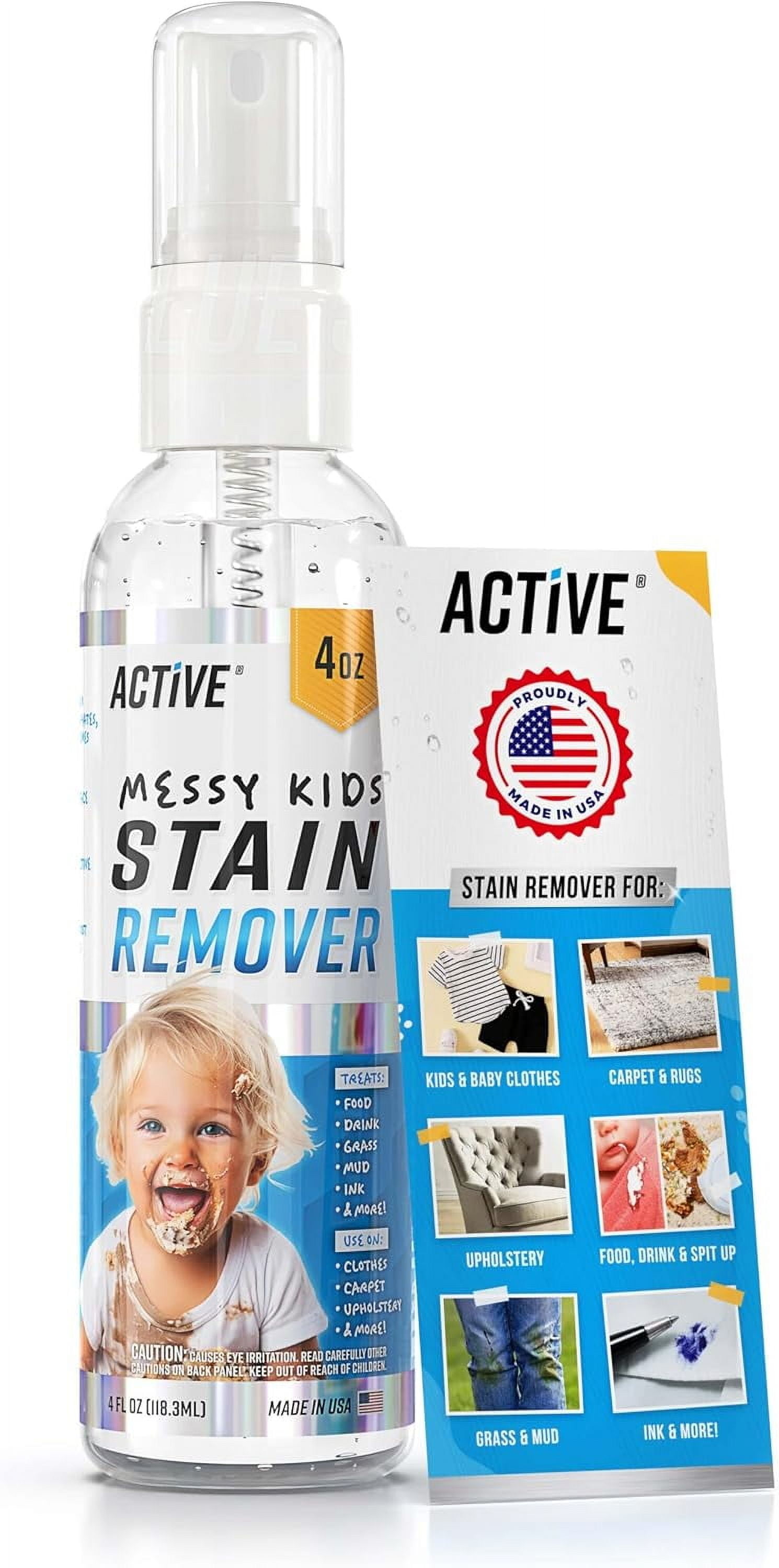 Messy Kids Stain Remover Spray - Laundry Spot Cleaner, Natural Stain ...