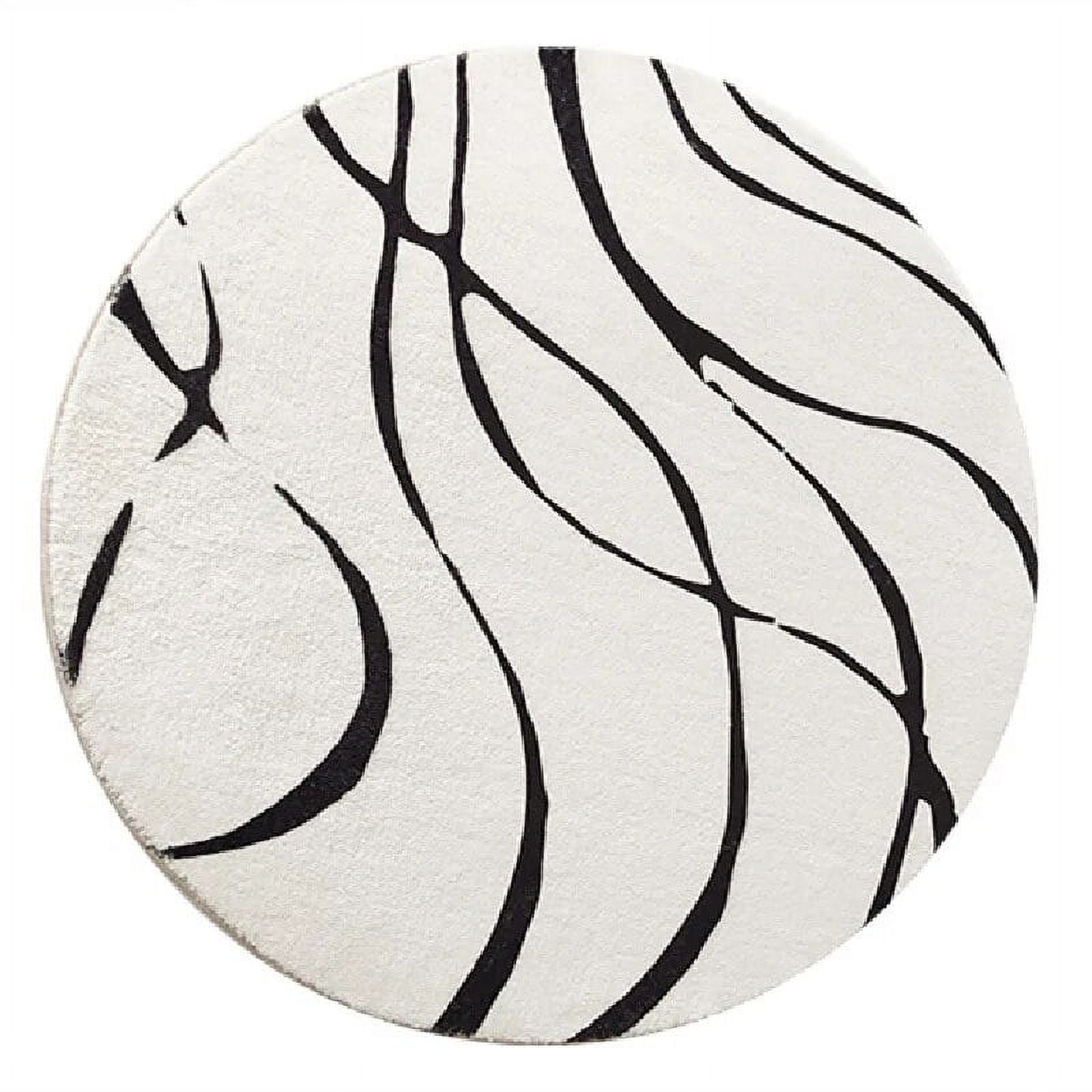 Messy Line Round Rugs For Bedroom Home r Soft Carpets For Living Room ...