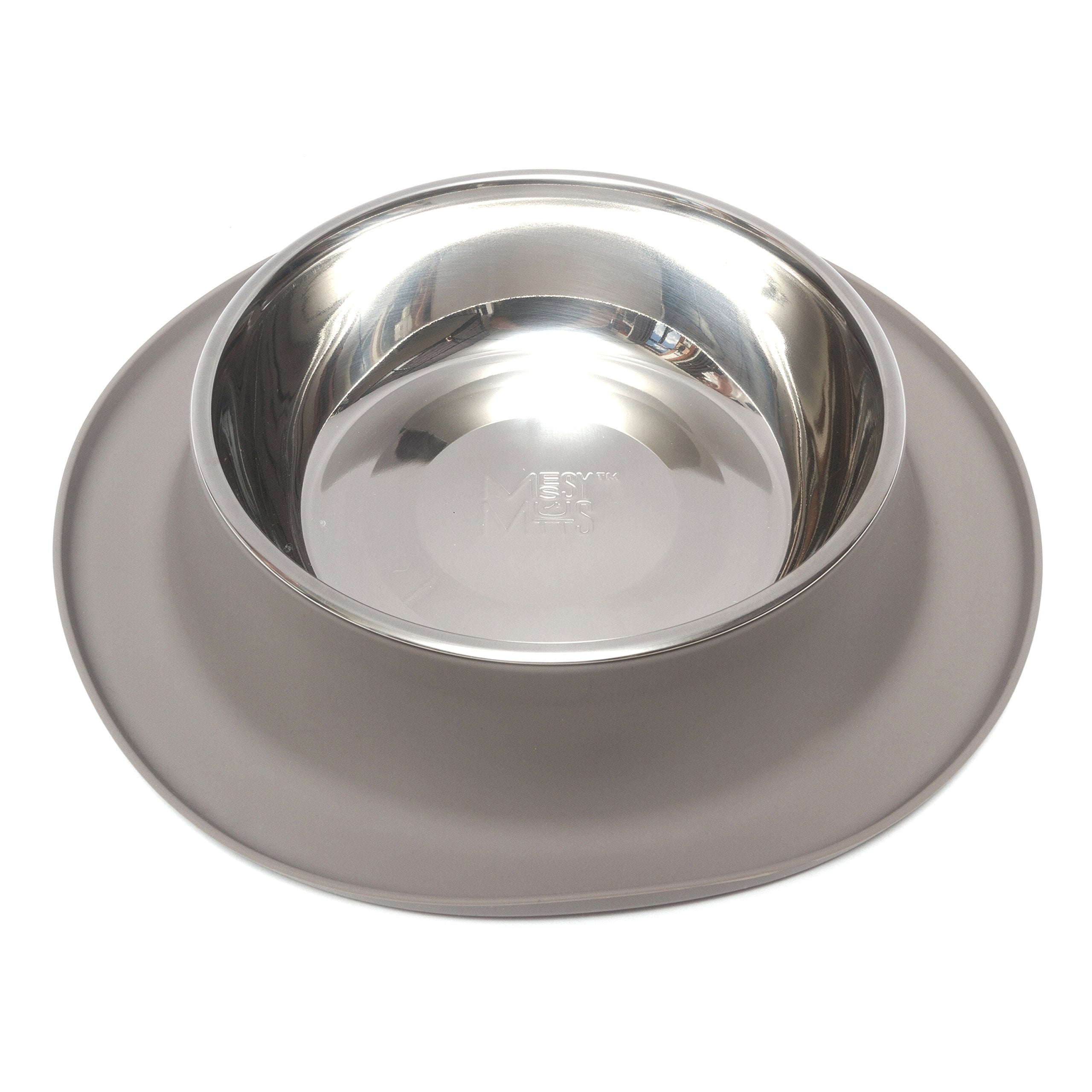 Messy Mutts Single Silicone Feeder with Stainless Bowl | Non-Skid Food ...