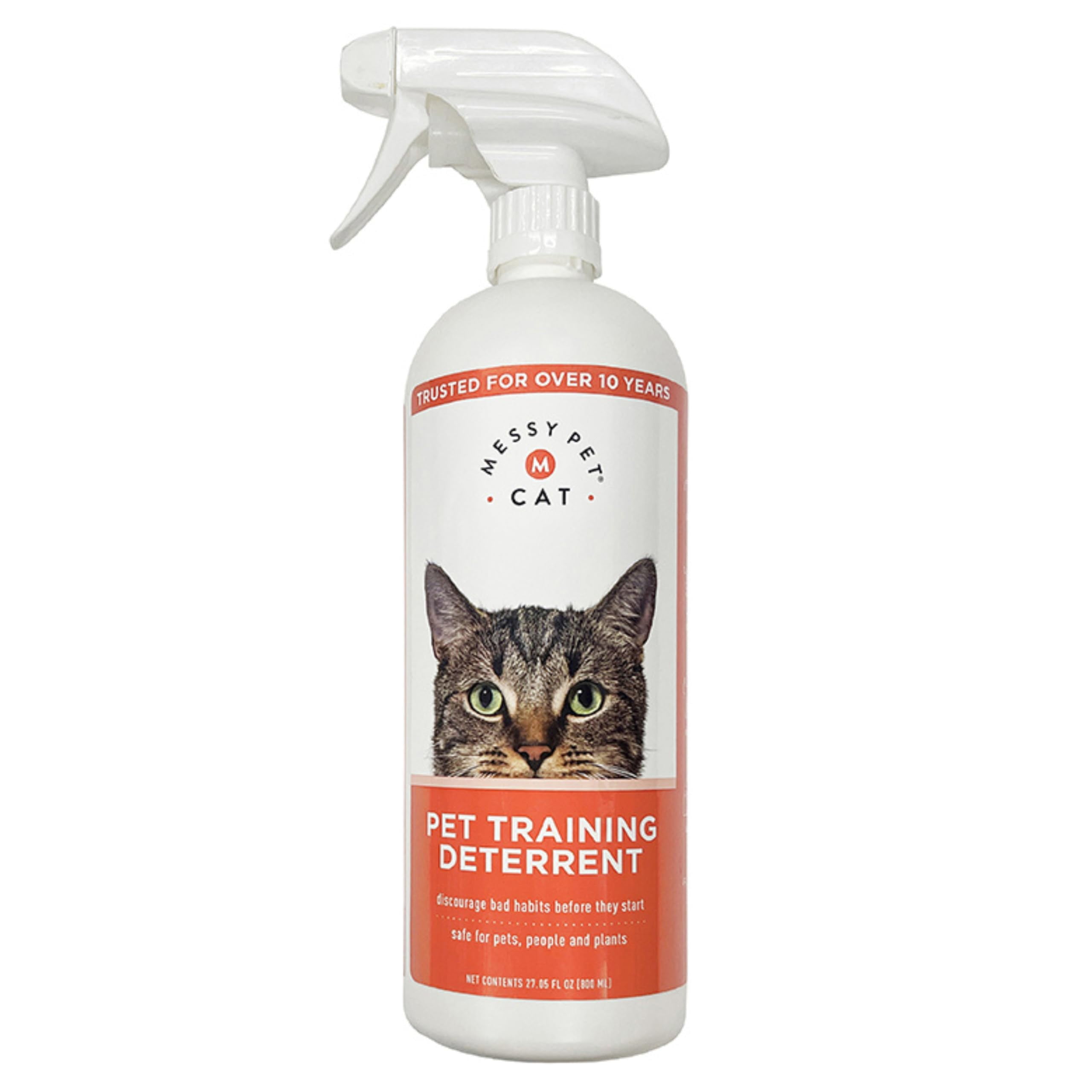 Messy Pet Cat Training Deterrent Spray - Cat Deterrent to Stop Unwanted ...