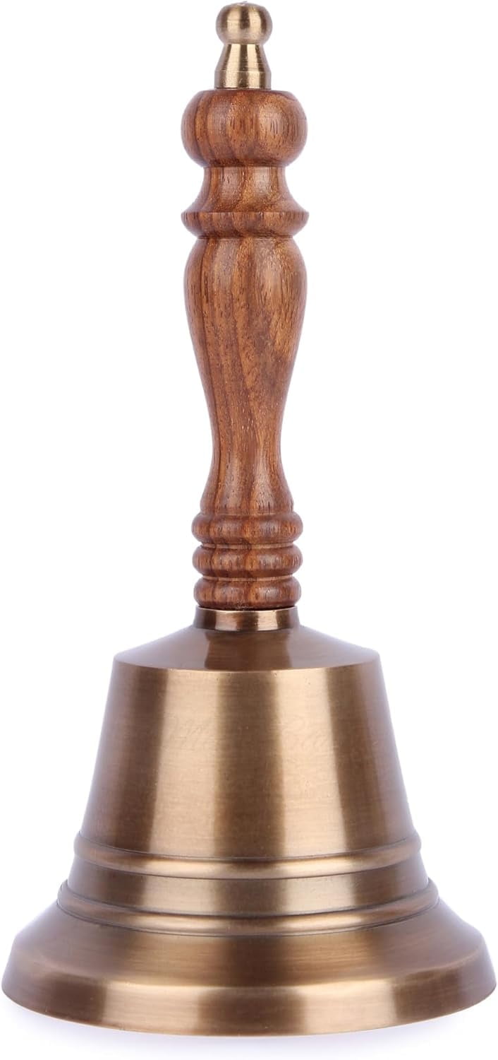 MesuBari Premium Handheld Service Bell, Bronze, 8"x 4", 1 Count ...
