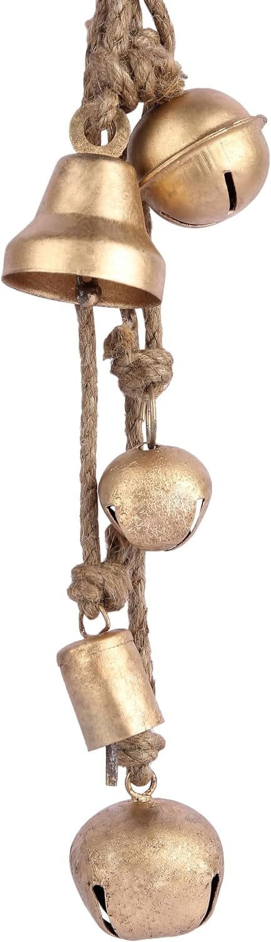 Mesubari 19-Inch Gold Metal Rustic Christmas Wind Chimes - Walmart.com
