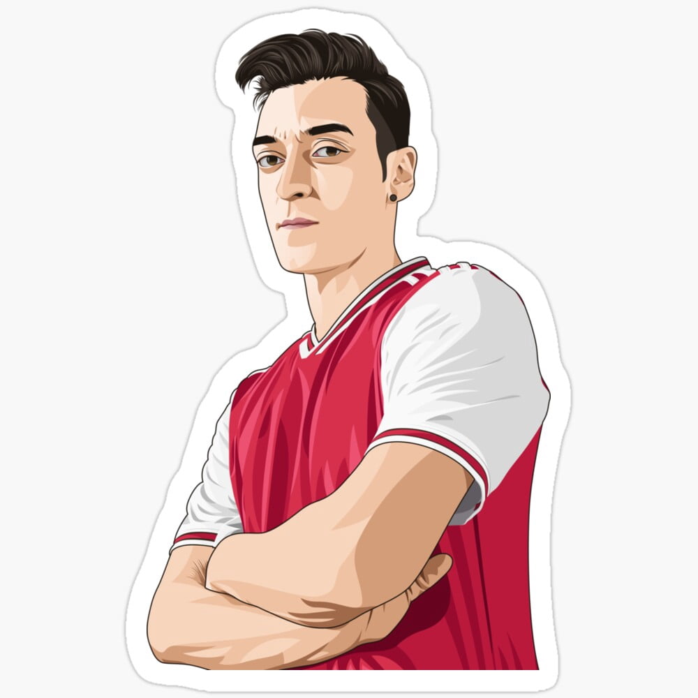 Mesut Ã–Zil Sticker Phone Decal Water Bottle Stickers Car Decals ...
