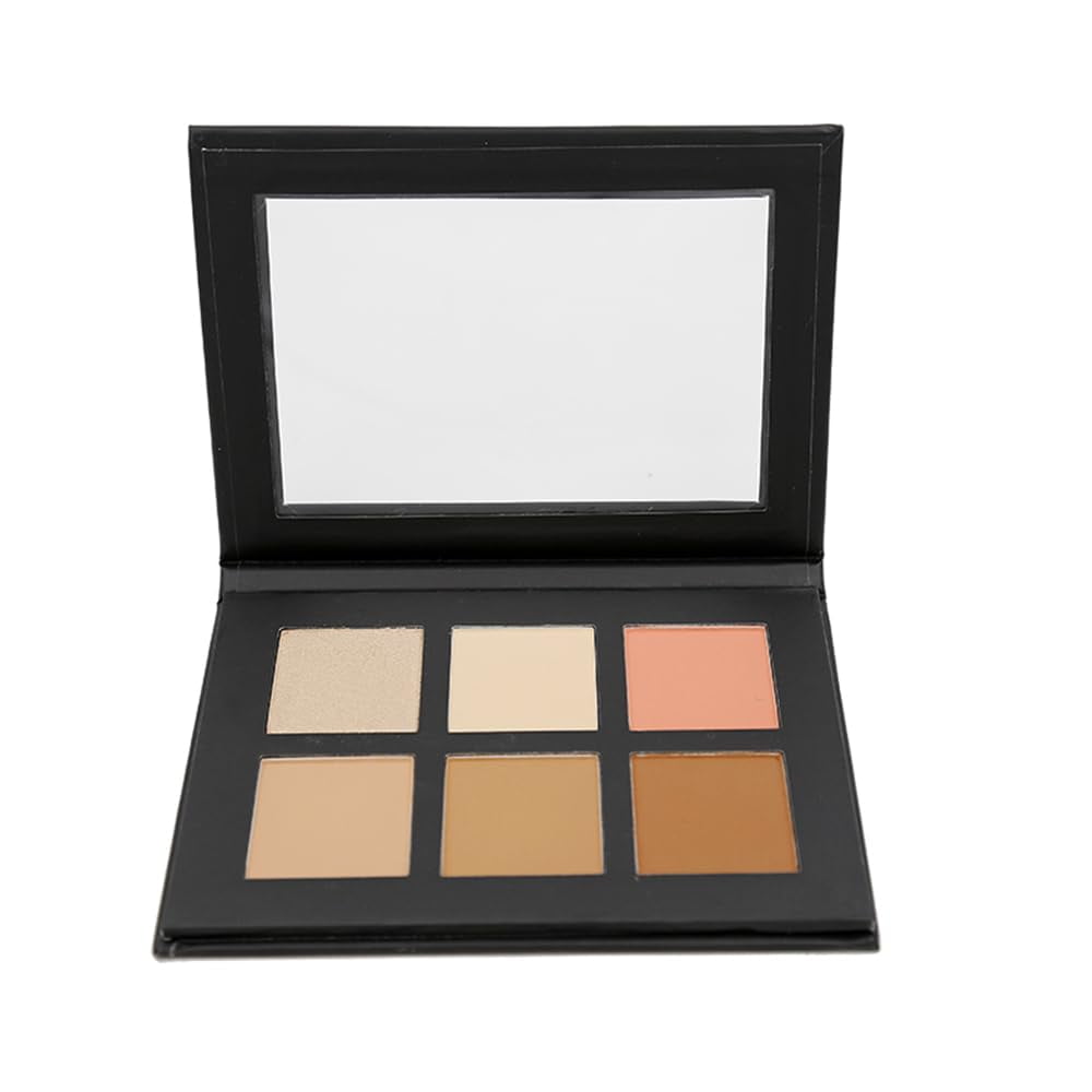 Mesvol 6 Color Contour Powder Kit Foundation Palette Contouring Makeup ...