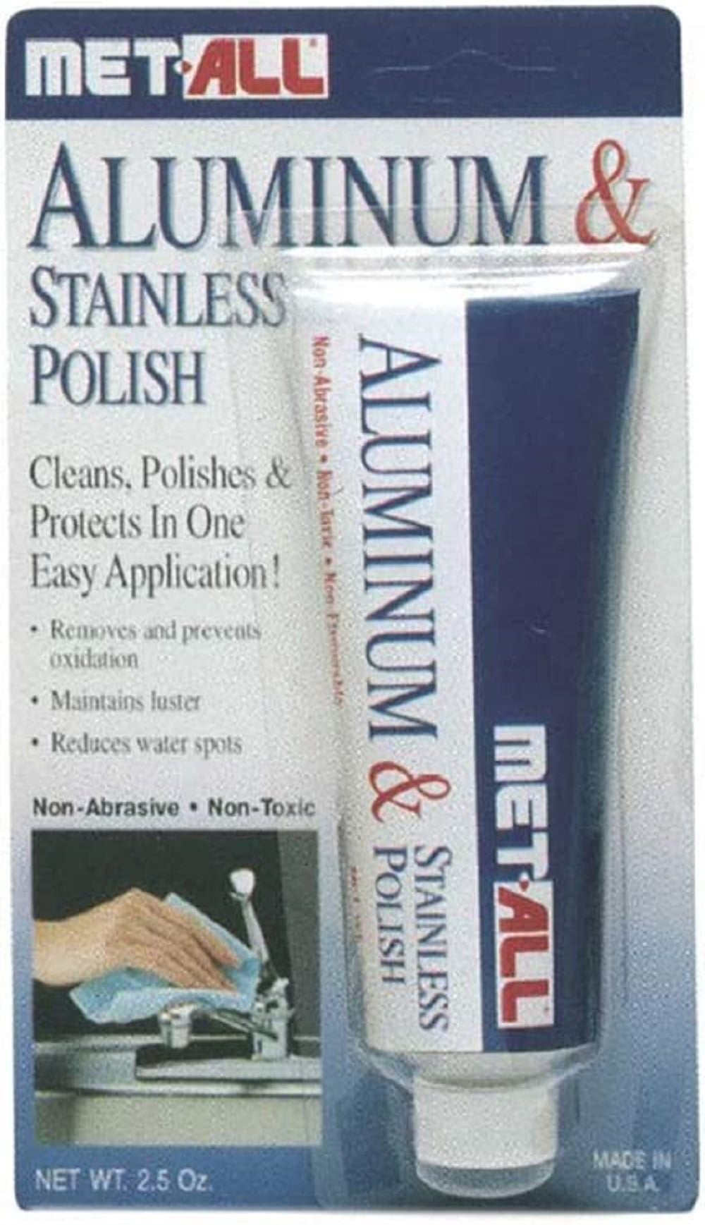 Met-All Aluminum Polish 2.5 oz. Tube - Walmart.com