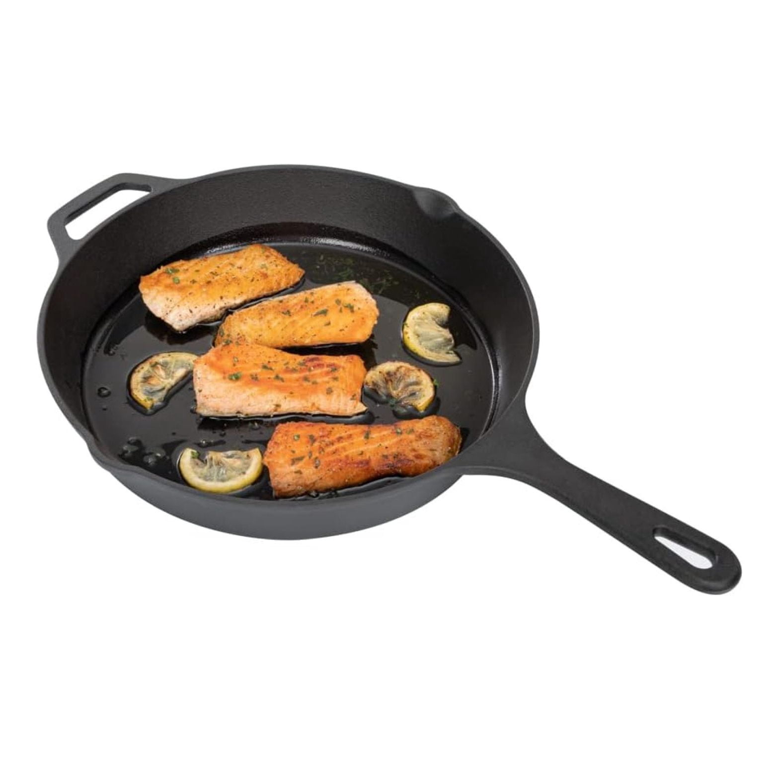 Met Lux 11.75 Inch Cast Iron Skillet 1 Pre-Seasoned Cast Iron Fry Pan ...