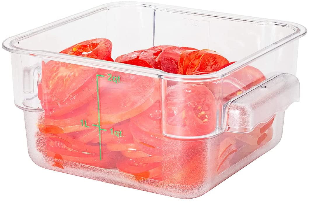 Met Lux 2 Quart Bucket, 1 Square Marinating Container - With Volume ...