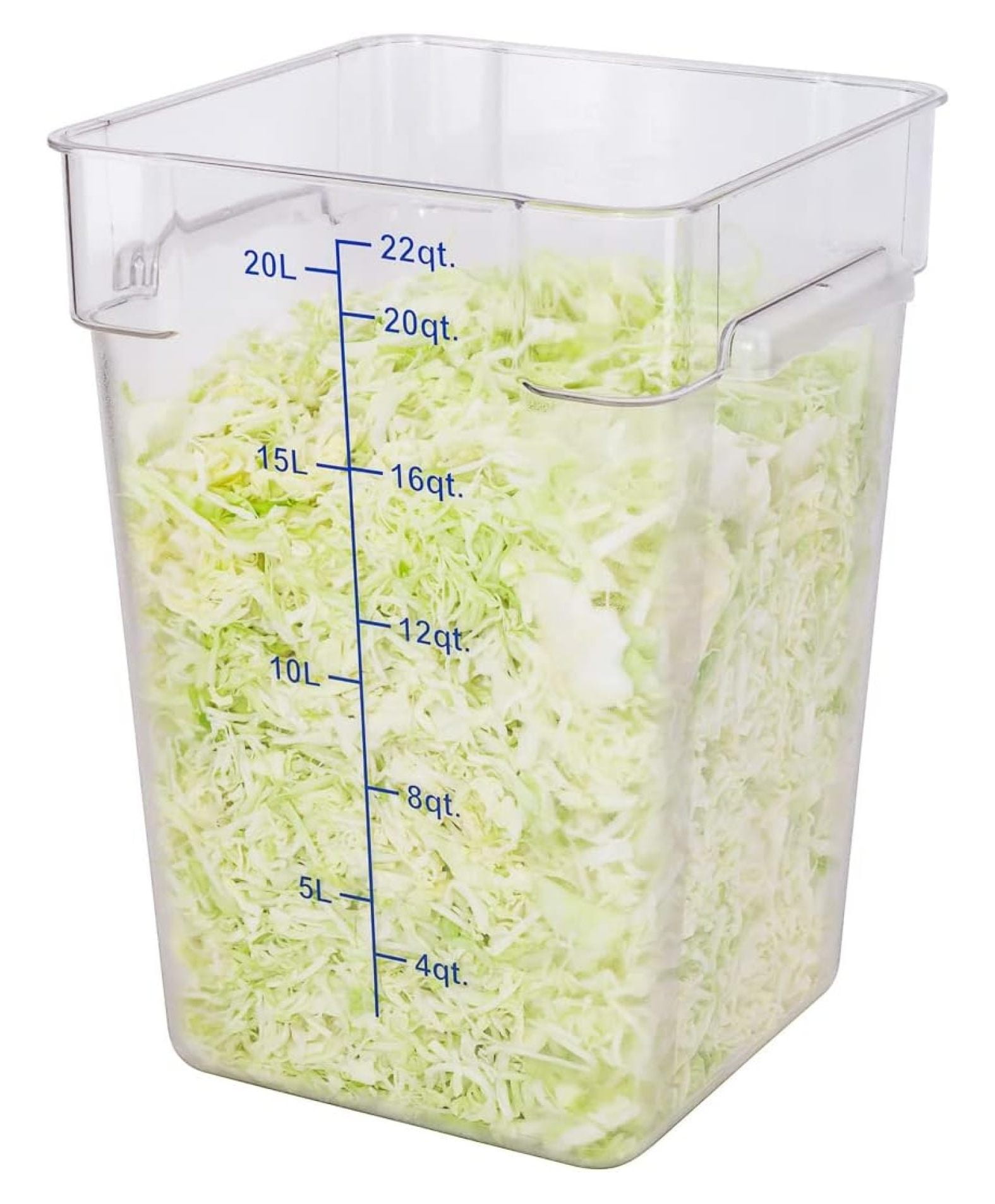 Met Lux 22 Quart Bucket, 1 Square Marinating Container - With Volume ...
