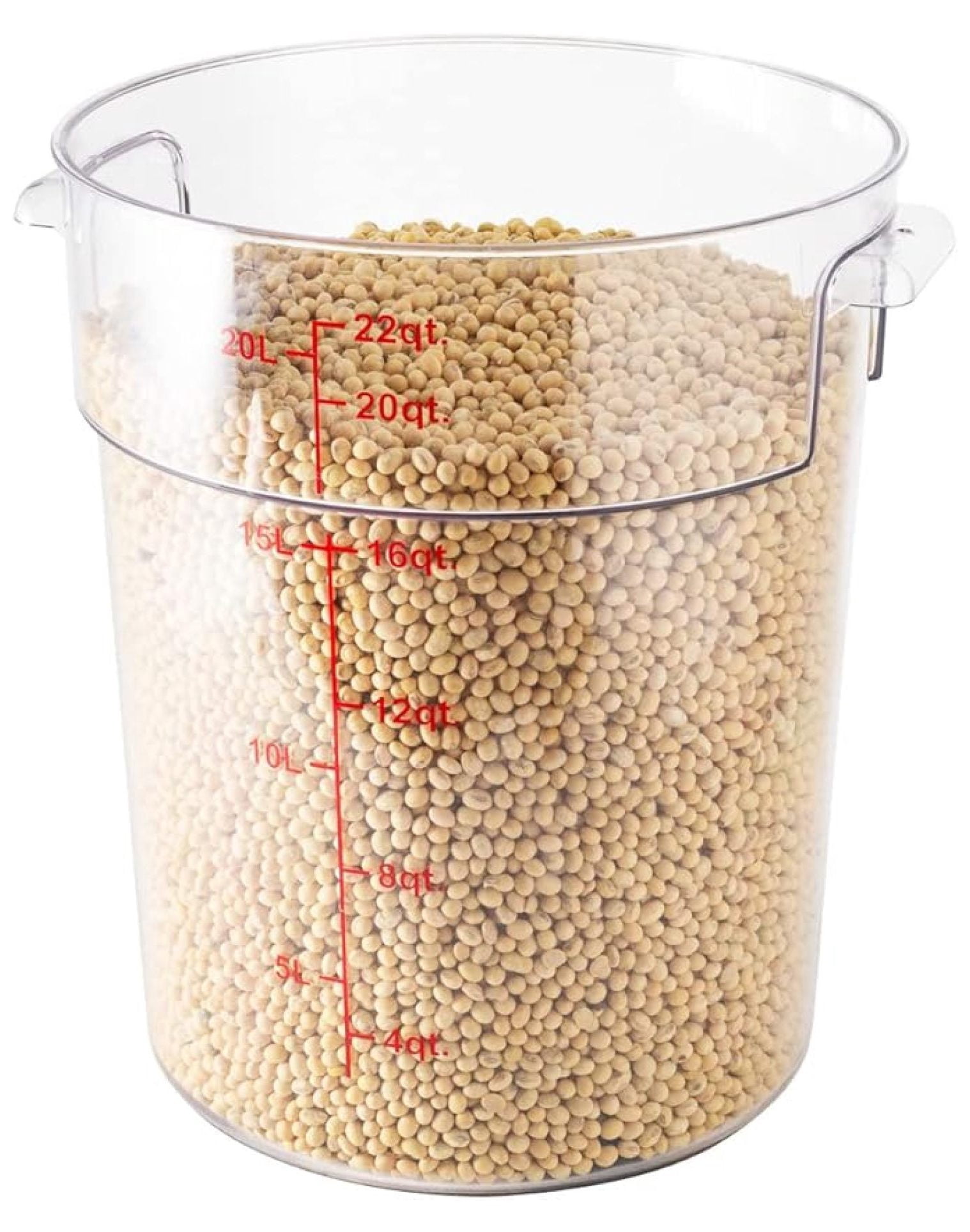 Met Lux 22 Quart Food Storage Container, 1 Round Storage Container ...
