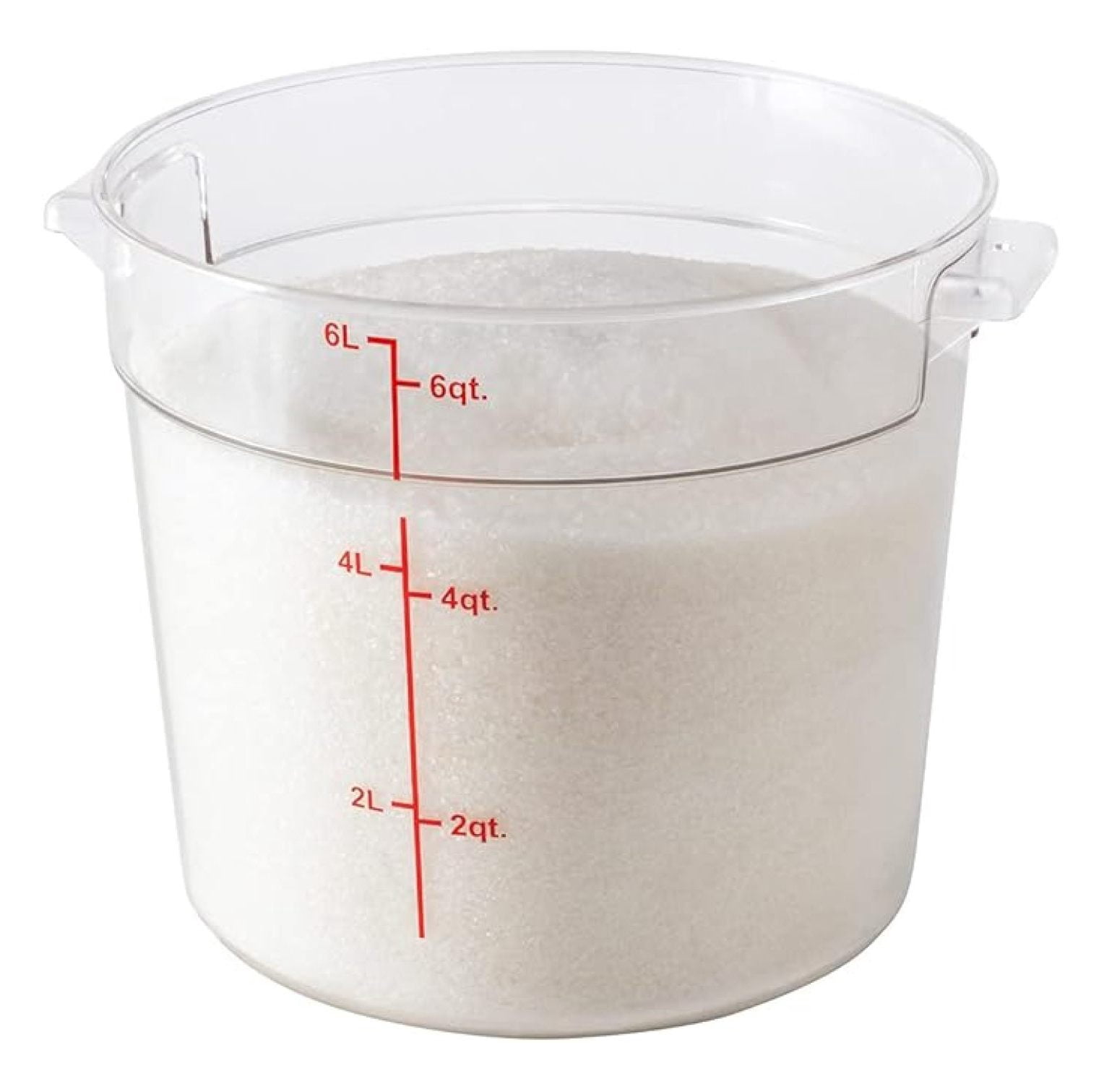 Met Lux 6 Quart Food Storage Containers 10 Round Storage Containers ...
