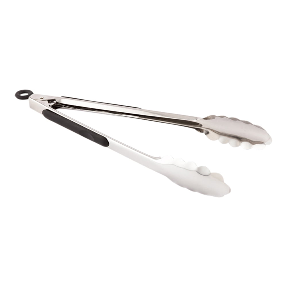 Commercial Tongs with Rubber Grip - 12" Heavy Duty Kitchen Tongs ...