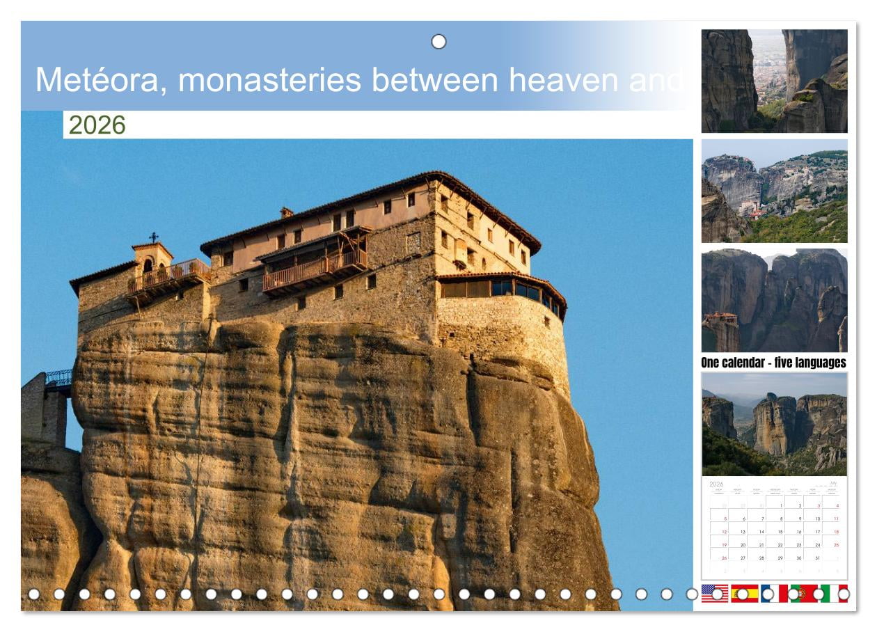 Metéora, monasteries between heaven and earth (Monthly Wall Calendar ...