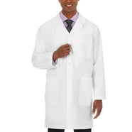Men's Classic Length Lab Coat, White - Walmart.com