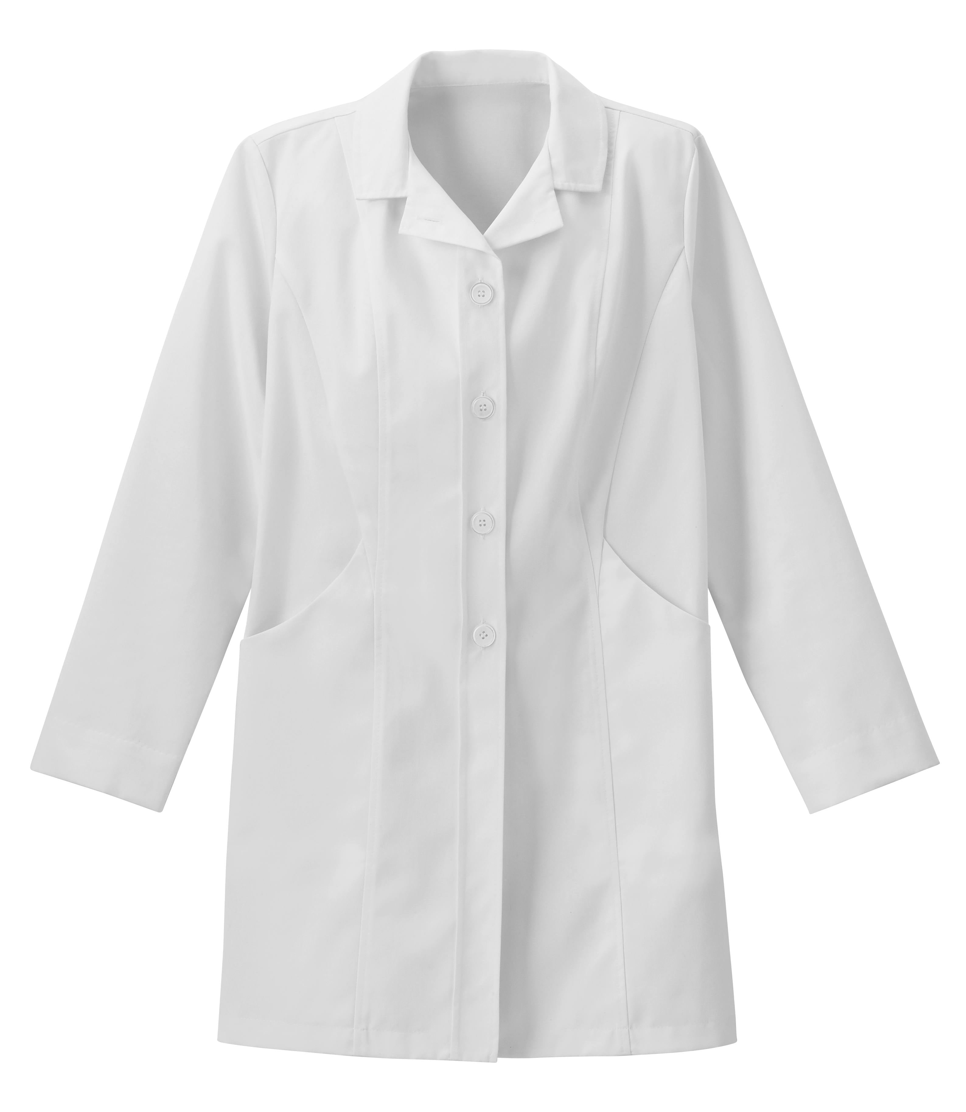 Meta Labwear Women's 875 Meta Collar Tri-Blend Lab Coat -White -4 ...