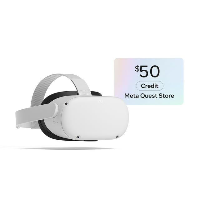 Meta Quest 2 128GB Electronic VR System + $50 Store Credit - Walmart.com