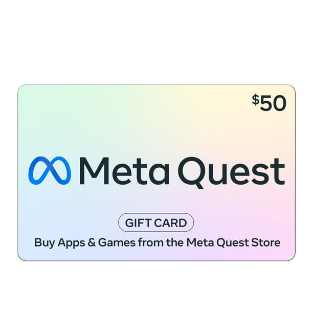 Meta Quest Gift Card 50 - [Digital] - Walmart.com