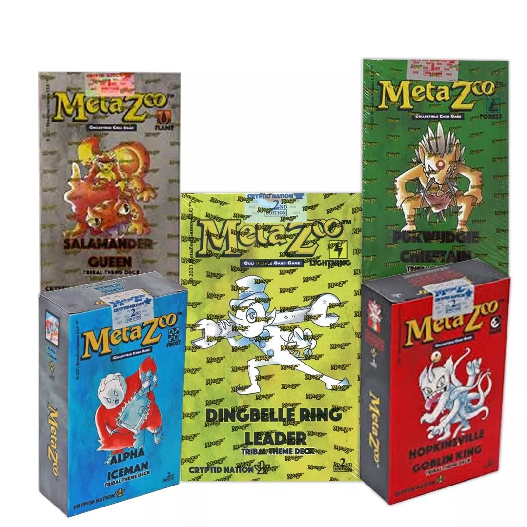 MetaZoo TCG: Cryptid Nation: Tribal Theme Deck Second Edition [Set of 5 ...