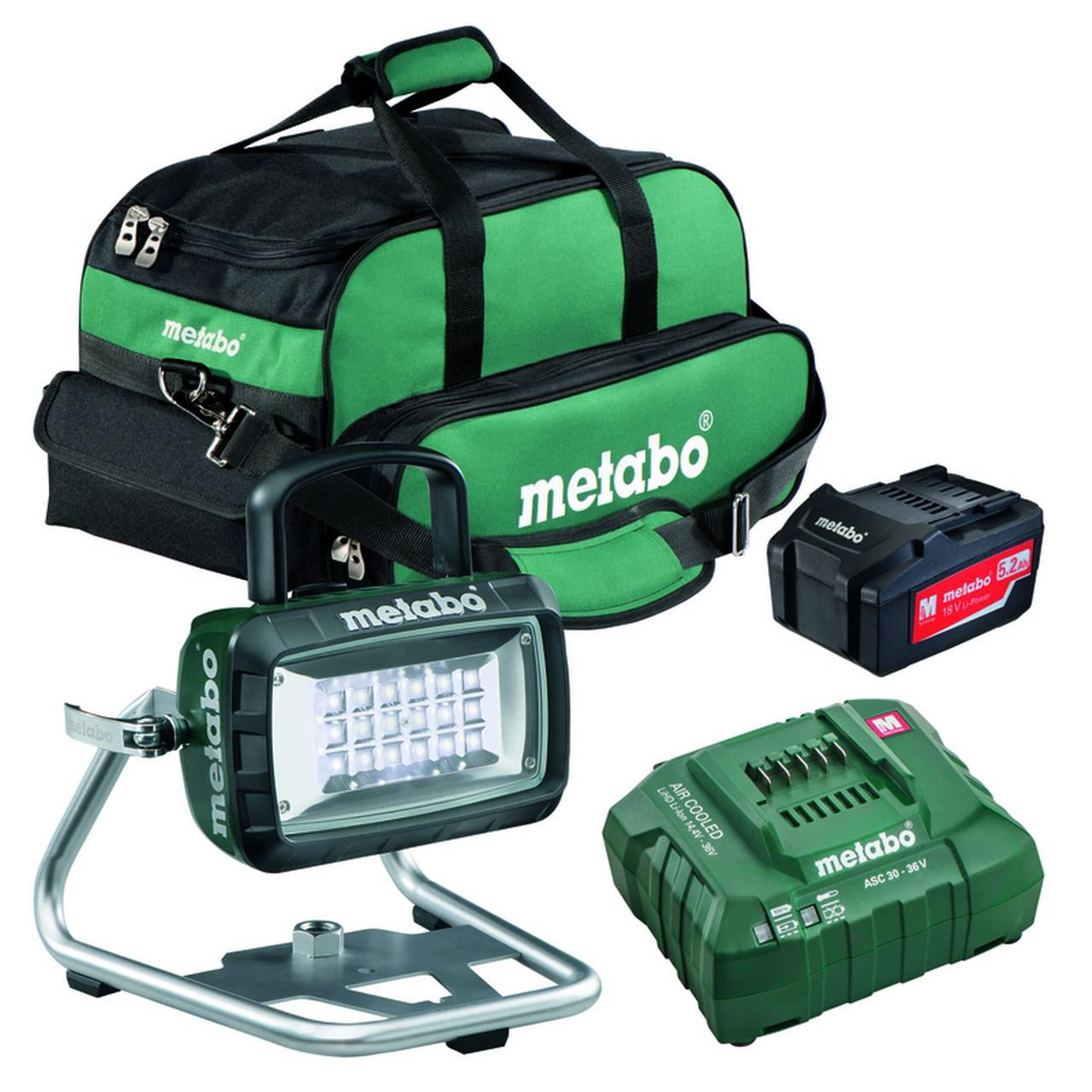 Metabo 2600 Lumens LED Battery Stand (H or Scissor) Work Light, 5000k ...