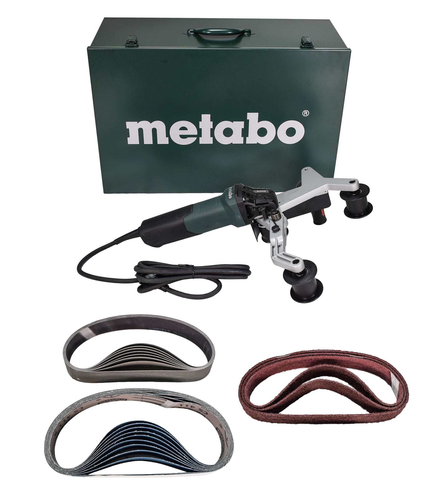 Metabo 602243620 13.5 Amp RBE 15-180 Tube Belt Sander Set - Walmart.com