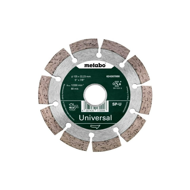 Metabo Diamond Cutting Disc 5In X 7/8In Universal 10 Segments - Walmart.com