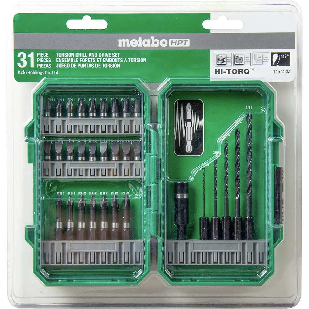 Metabo HPT 115743M 31-Piece Drill and Drive Bits Set - Walmart.com