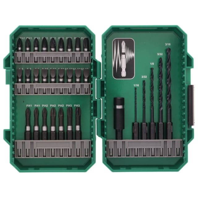 Metabo HPT 115743M 31-piece Torsion Drill and Drive Bit Set (Retail ...