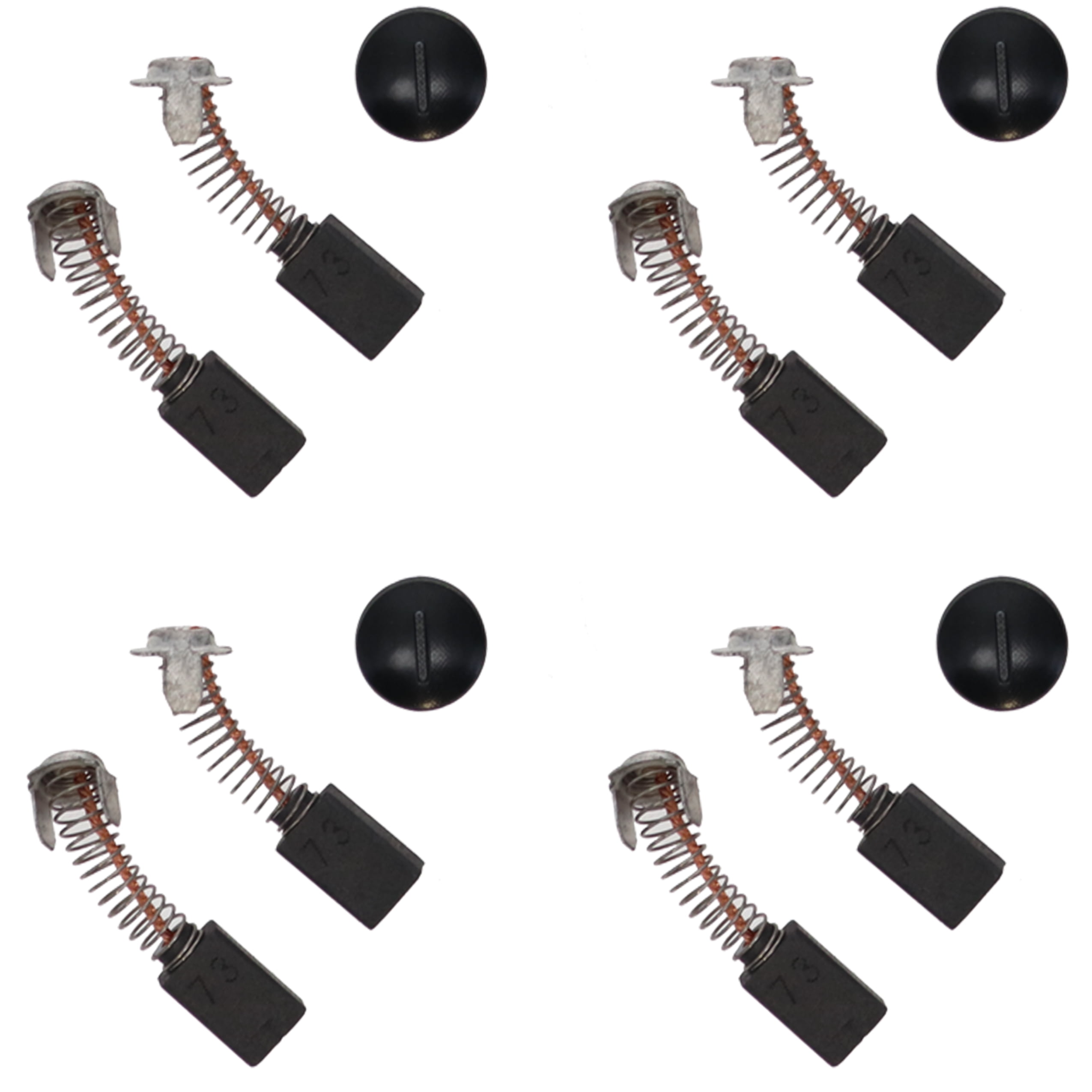 Metabo HPT 999-073 Carbon Brush Set and 945-161 Brush Cap Replacement ...