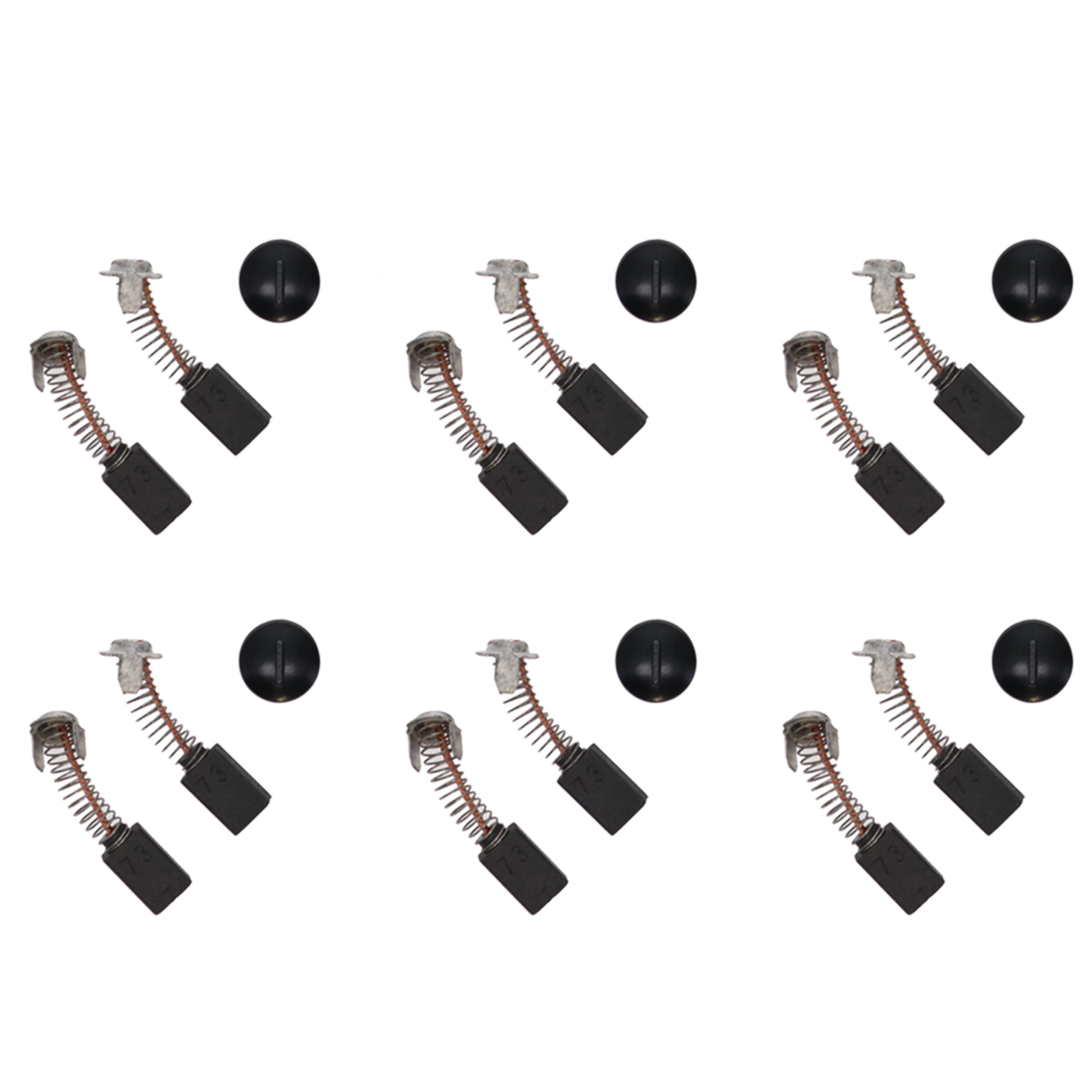 Metabo HPT 999-073 Carbon Brush Set and 945-161 Brush Cap Replacement ...