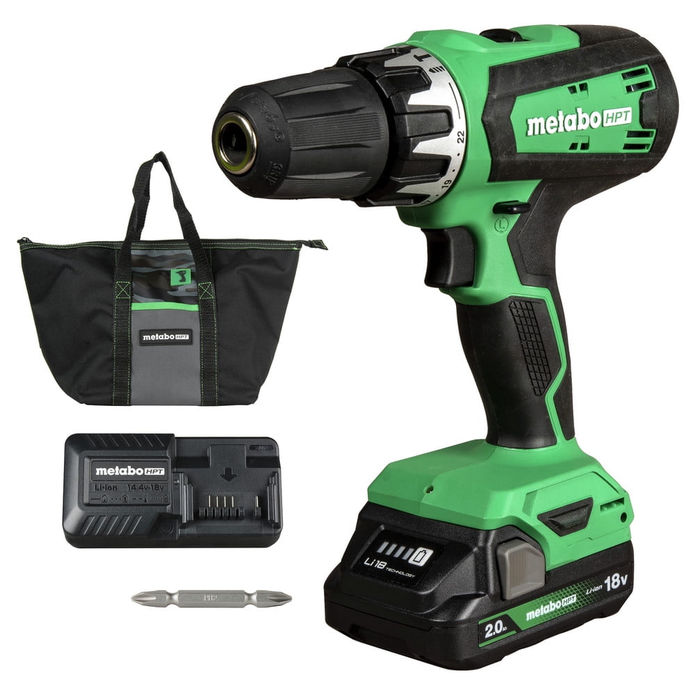 Metabo Hpt 18V Drill Driver Cordless Brushed Kit - Walmart.com